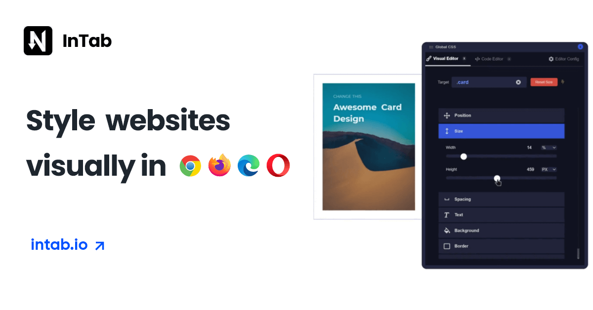 InTab - Style websites faster